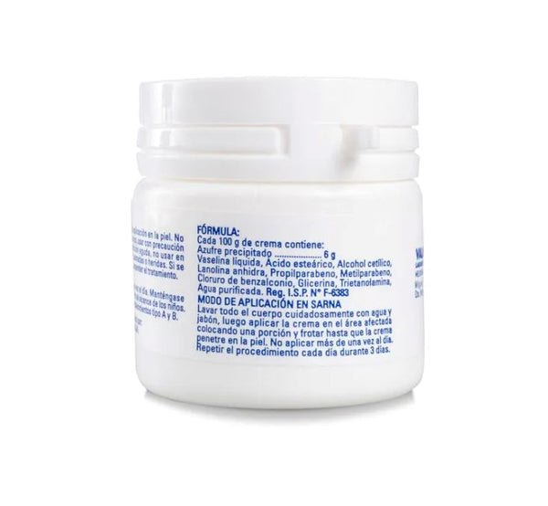 Crema Azufrada Tópica 6% 50 gr