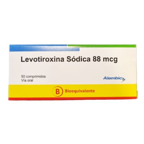 Levotiroxina 88 mcg x 50 comprimidos