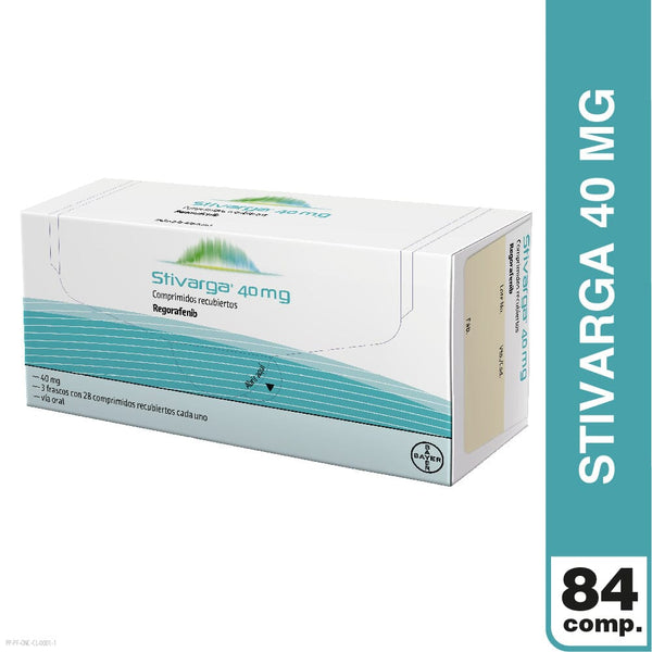 Stivarga 40 mg 3 Frascos x 28 comprimidos c/u