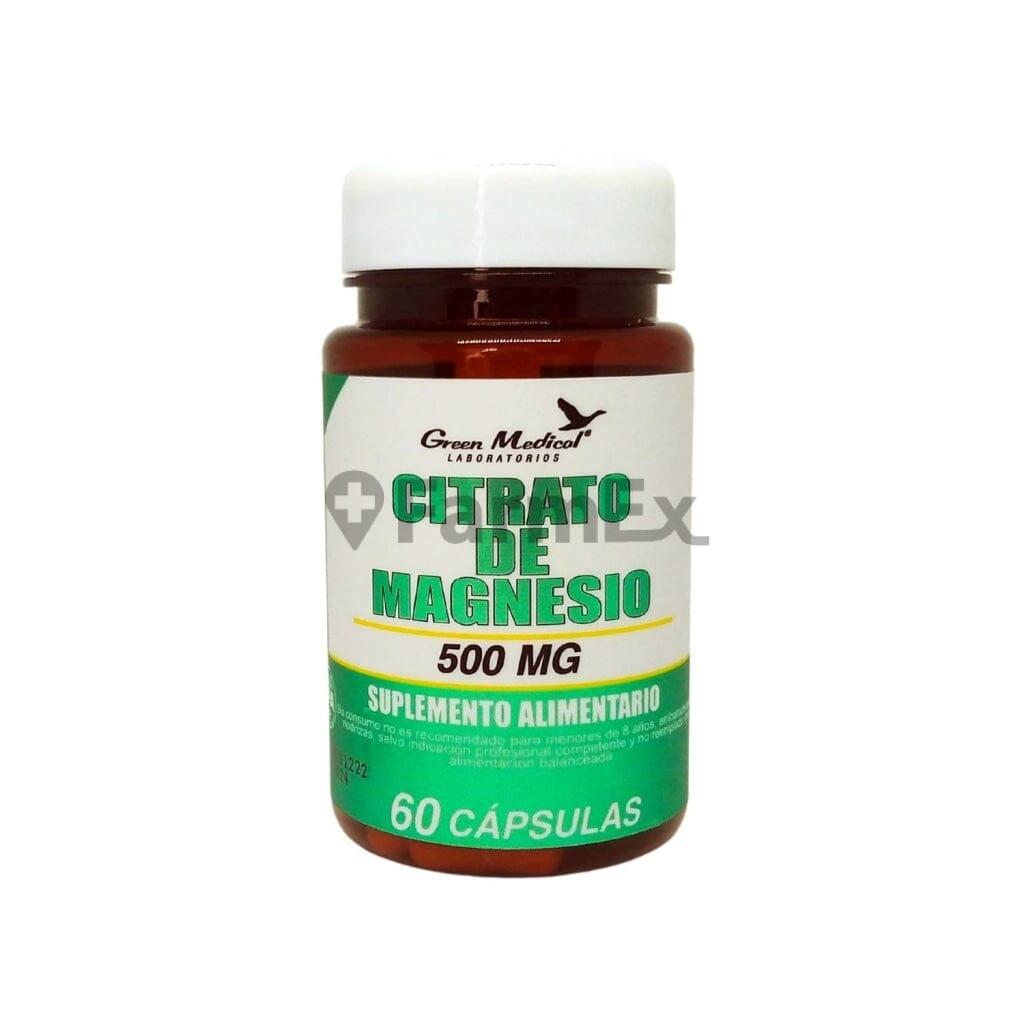 Citrato de Magnesio 500 mg x 60 cápsulas