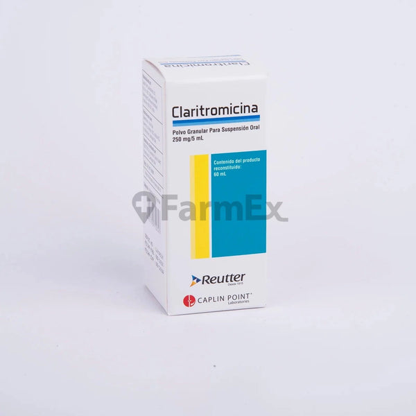 Claritromicina Polvo Granular Suspensión Oral 250 mg / 5 mL x 60 mL "L