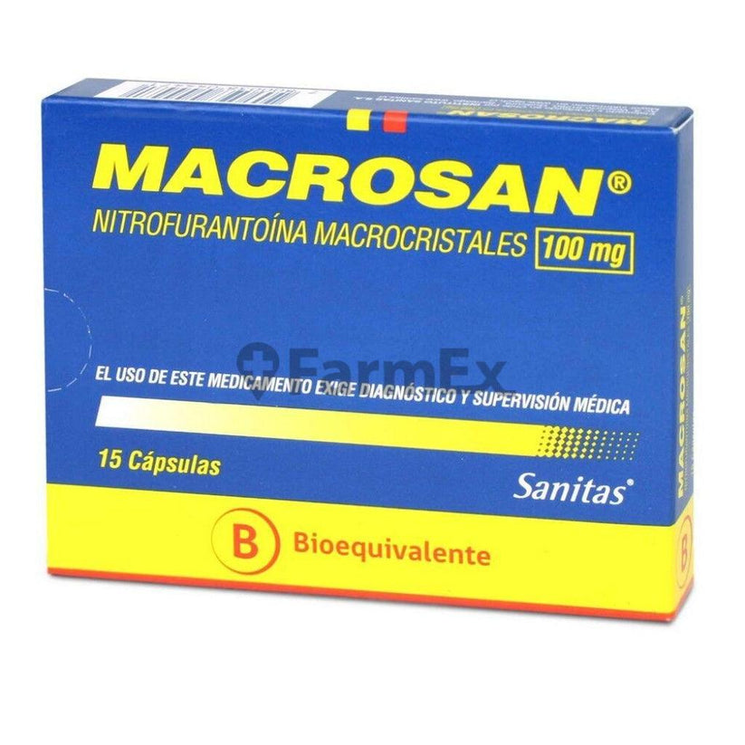 Macrosan 100 mg x 15 cápsulas – Farmex