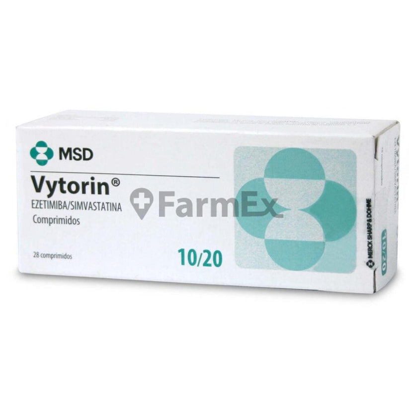 Vytorin 10 / 20 mg x 28 comprimidos – Farmex