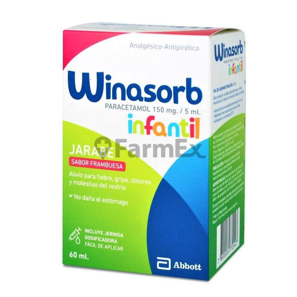 Winasorb Jarabe Paracetamol Infantil 150 mg / 5 mL x 60 mL